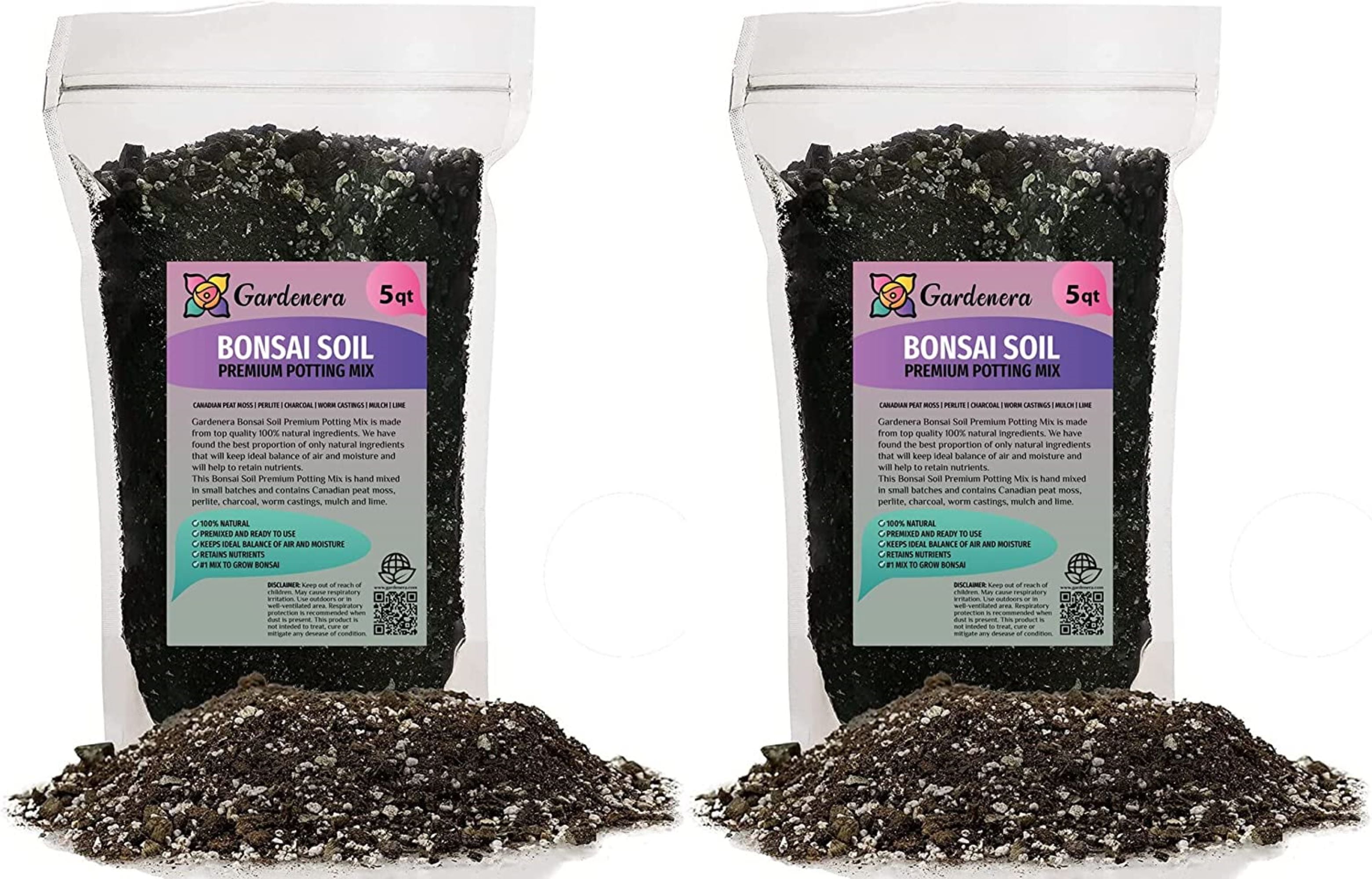 Premium Bonsai Soil Potting Mix by Gardenera - 10 Quart- Crafted with ...