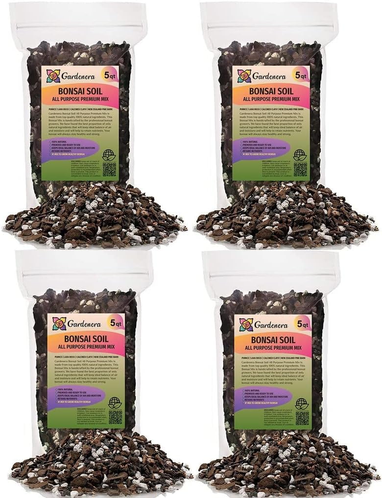 Premium Bonsai Soil All Purpose Fast Draining Mix - 20 Quart - Pumice ...