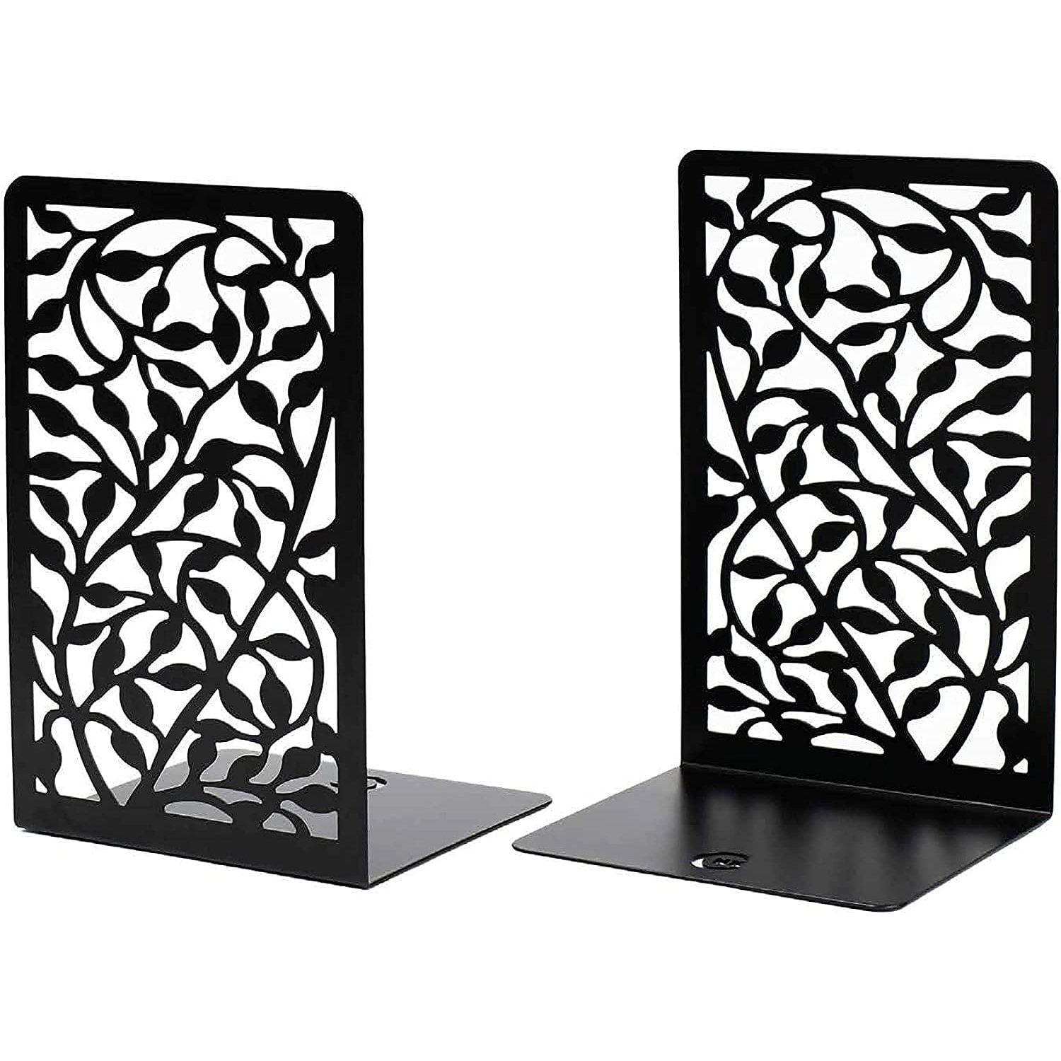 Premium Book Ends for Book Shelves, Metal Book Ends for Home Office ...