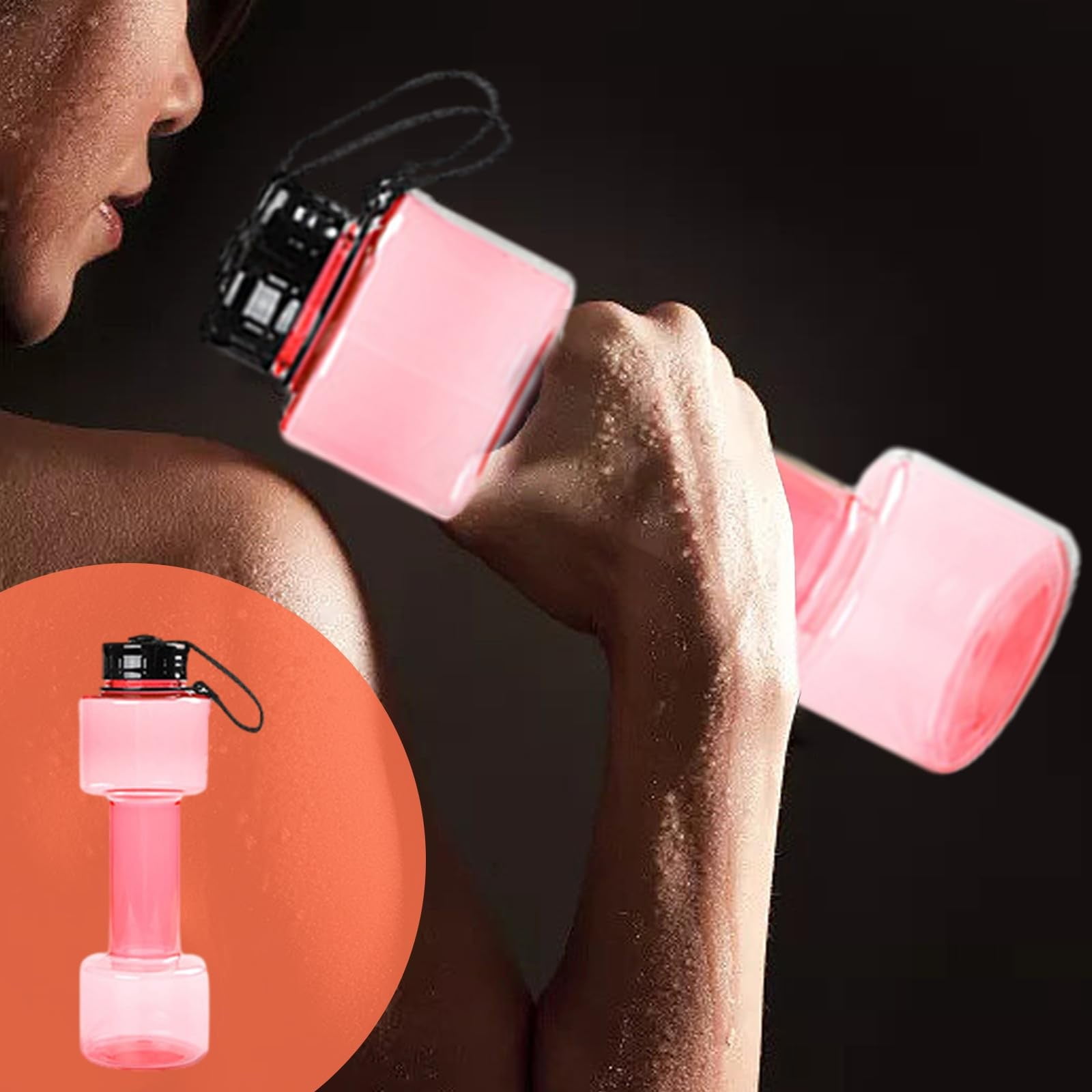 Premium Bottles! cup Water Bottle Multifunctional Water Bottle Dumbbell ...