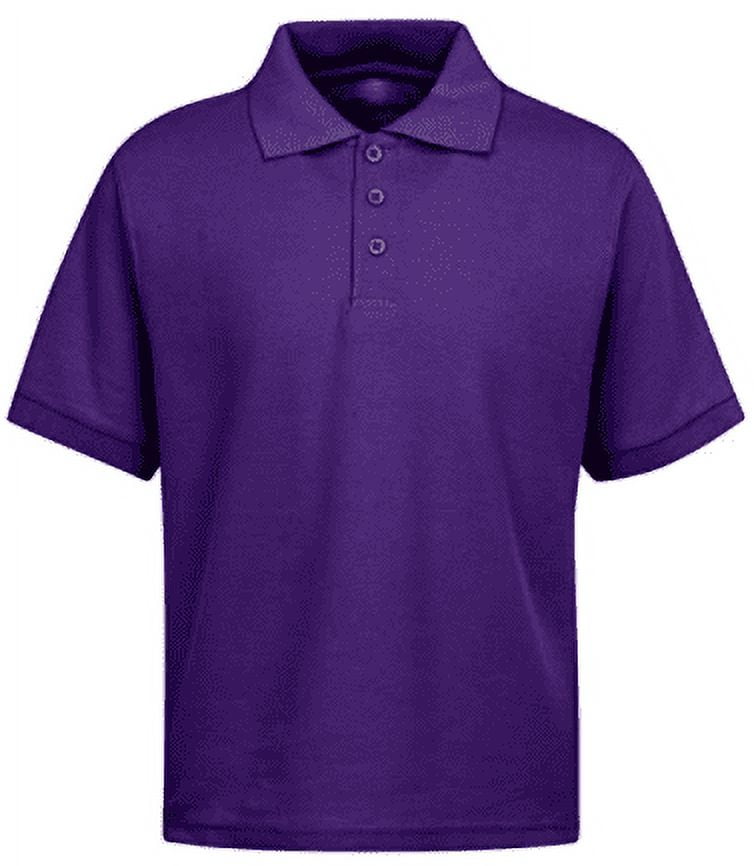 Premium Boys School Uniform Short Sleeve Polo Shirt - Walmart.com