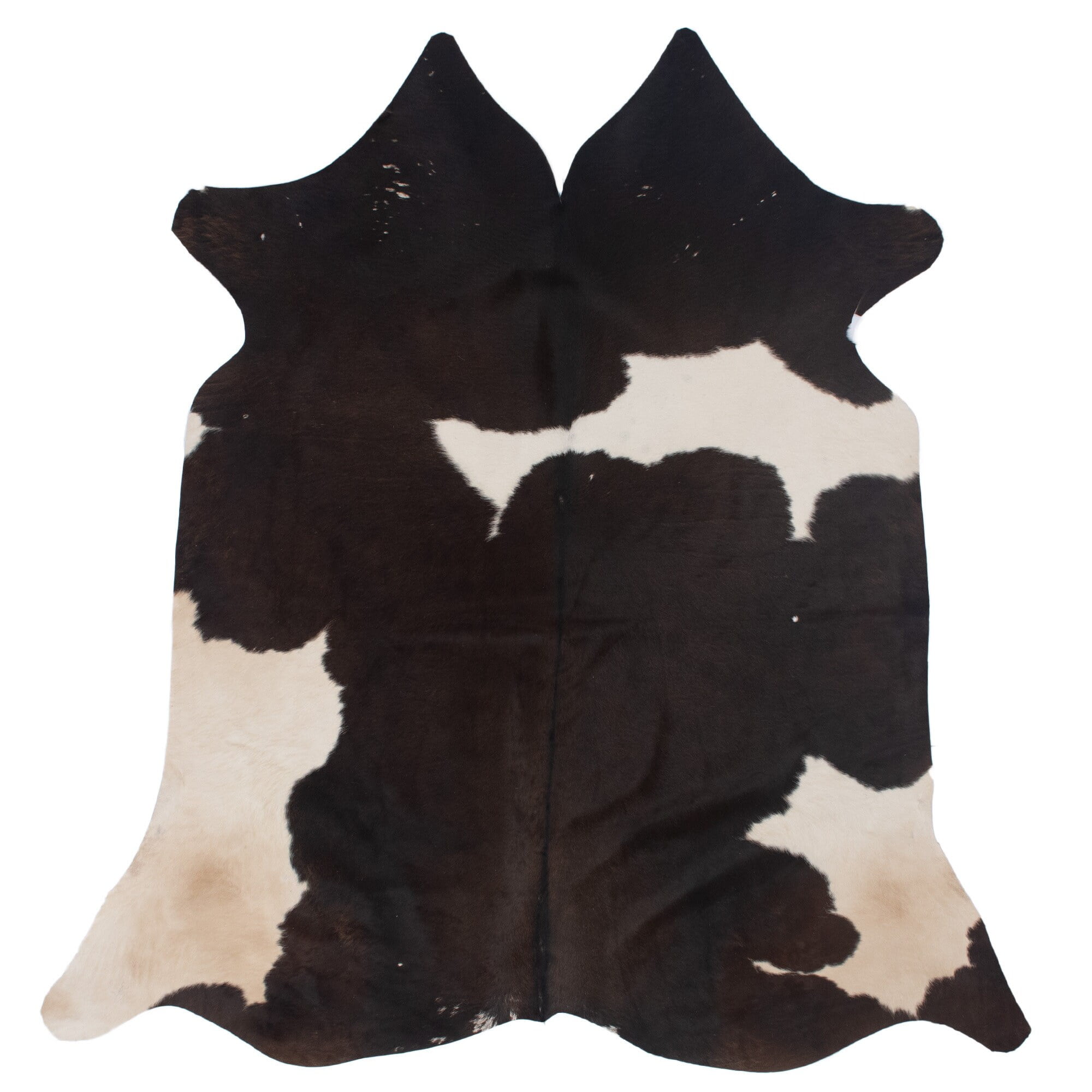 Premium Brown White Cowhide Skin Natural Leather Area Rug Animal print ...
