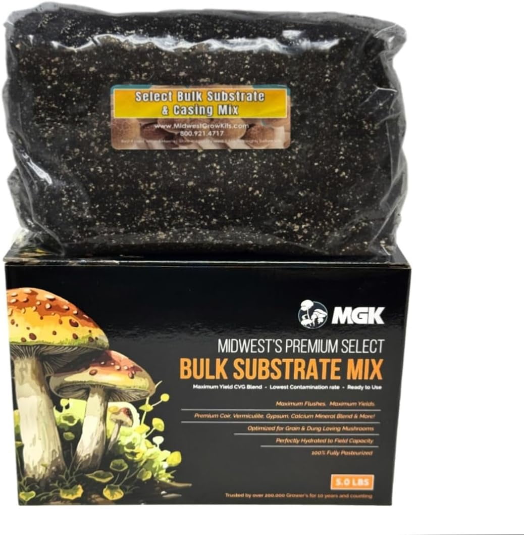 Premium Bulk Mushroom Substrate Mix | Fully Pastuerized | Maximum Yield ...