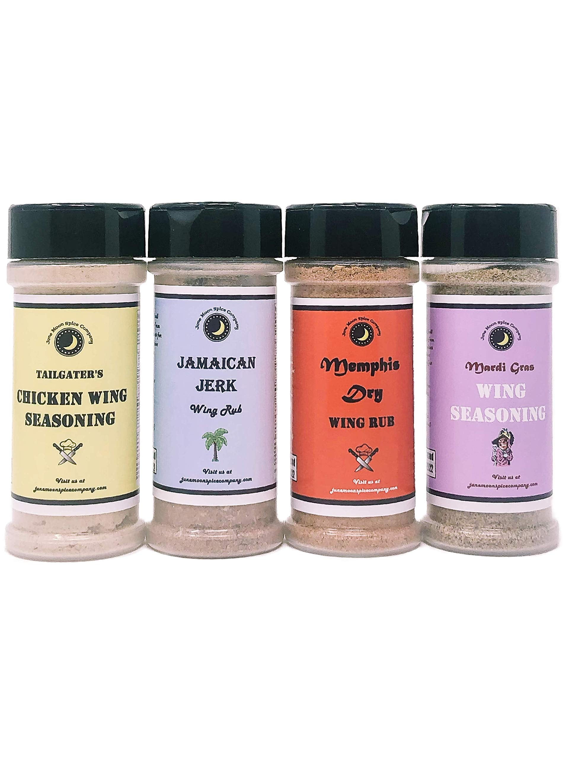 Premium | CHICKEN TWE5 WING SEASONING Dry Rubs | Variety 4 Mardi Gras ...