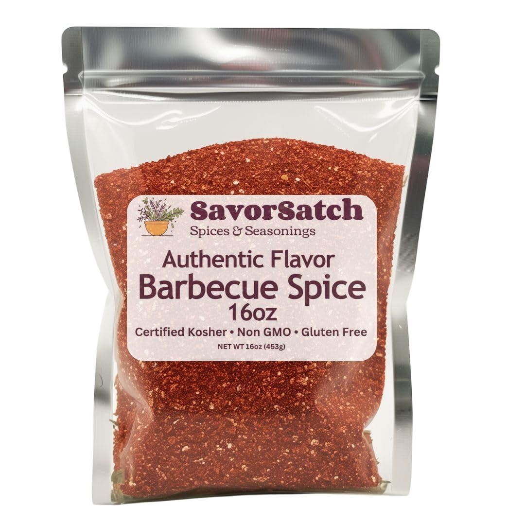 SavorSatch Barbecue Seasoning - 16oz Bulk BSL1 Pack | 1 Pound BBQ Dry ...