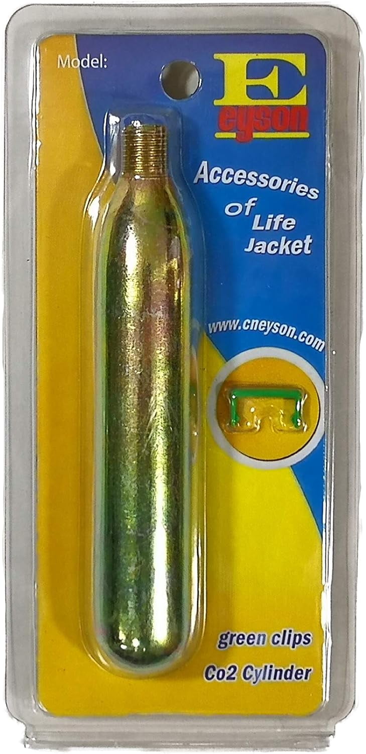 Premium CO2 Cartridge for Life Jacket - Manual Version CO2 Rearming Kit ...