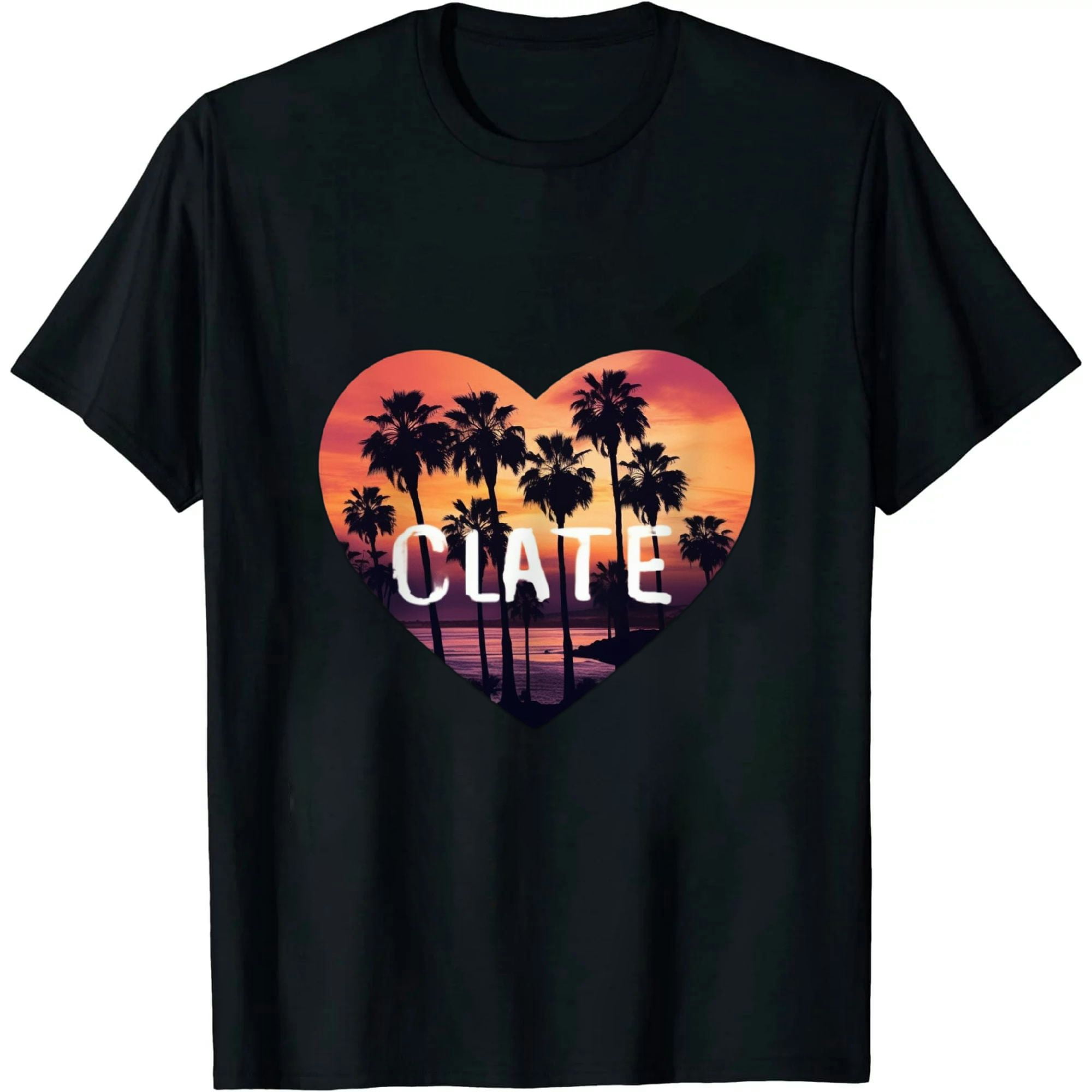 Premium California Cali Heart T-Shirts - Walmart.com