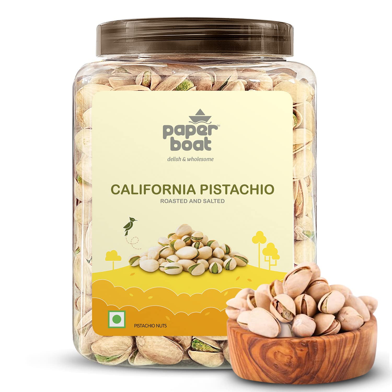 Premium California Pistachio Roasted & Salted By Paper Boat 800gm, | High In Protein Fiber ...