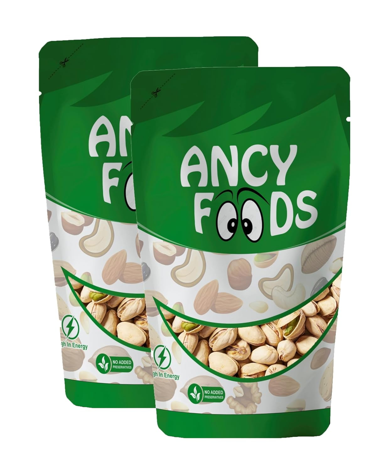Premium California Pistachios With Shell By Ancy Foods 400gm, (200gm ...