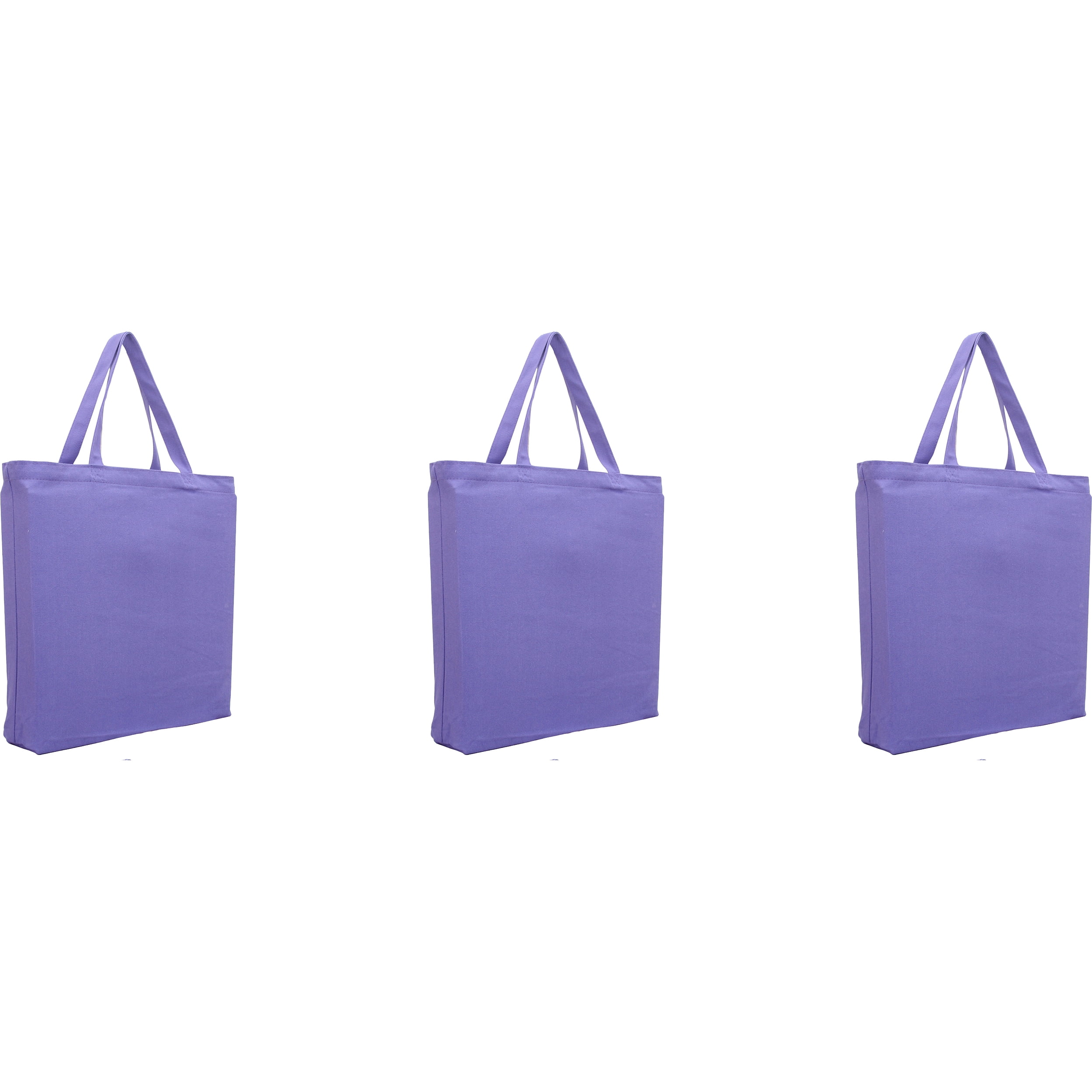 Premium Canvas Tote Bags | Pack of 3 | Heavy Duty 100% Cotton With ...