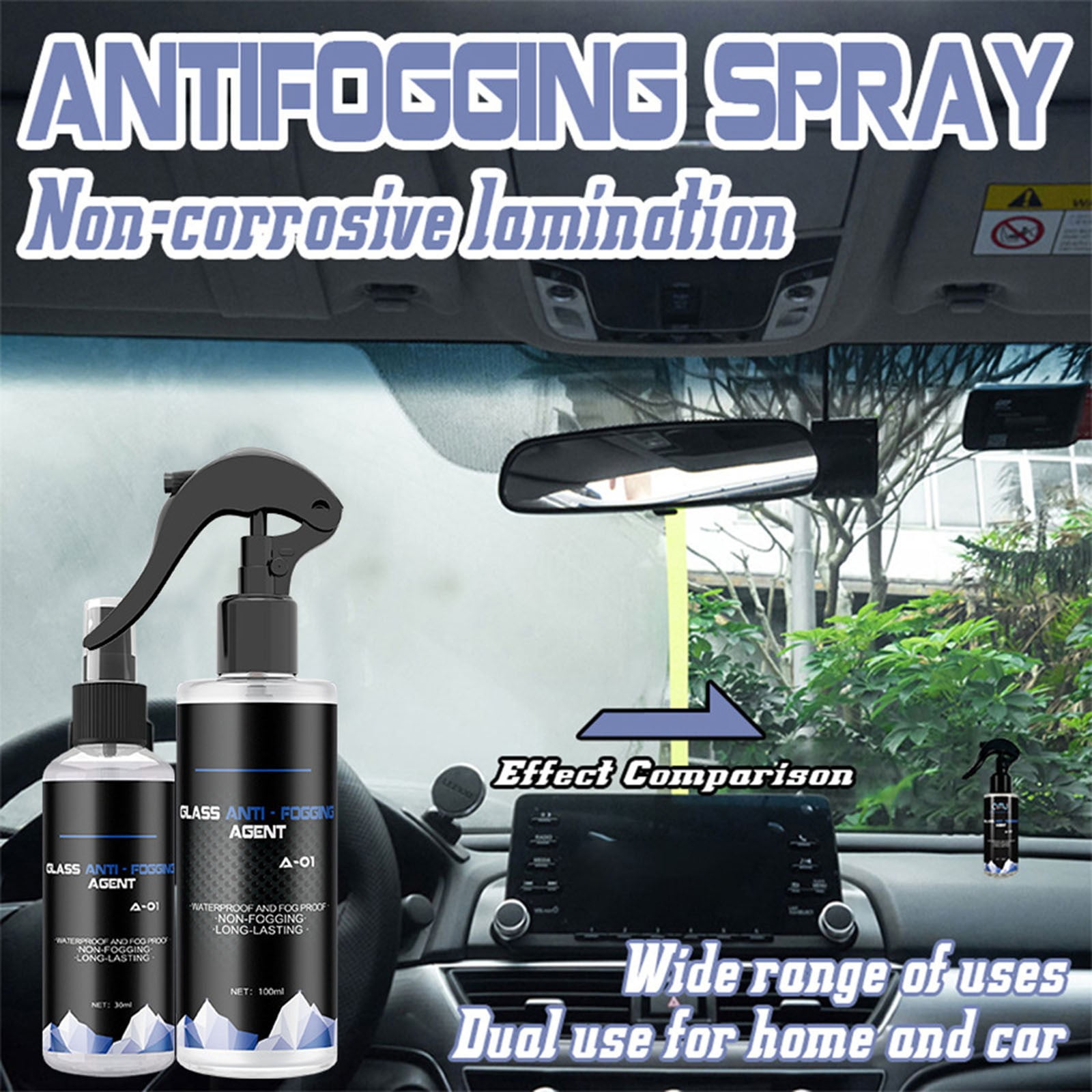 Premium Car Glass Water Repellent Spray 100ml | Windshield & Window ...