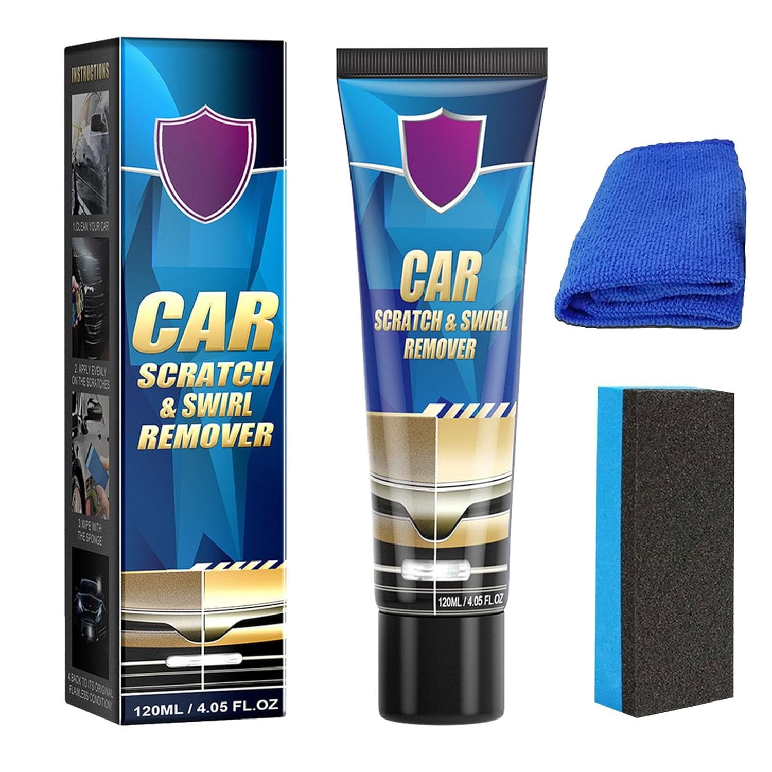 Premium Car Scratch Remover Kit, Car Scratch Remover for Vehicles Deep Scratches, Car Paint ...
