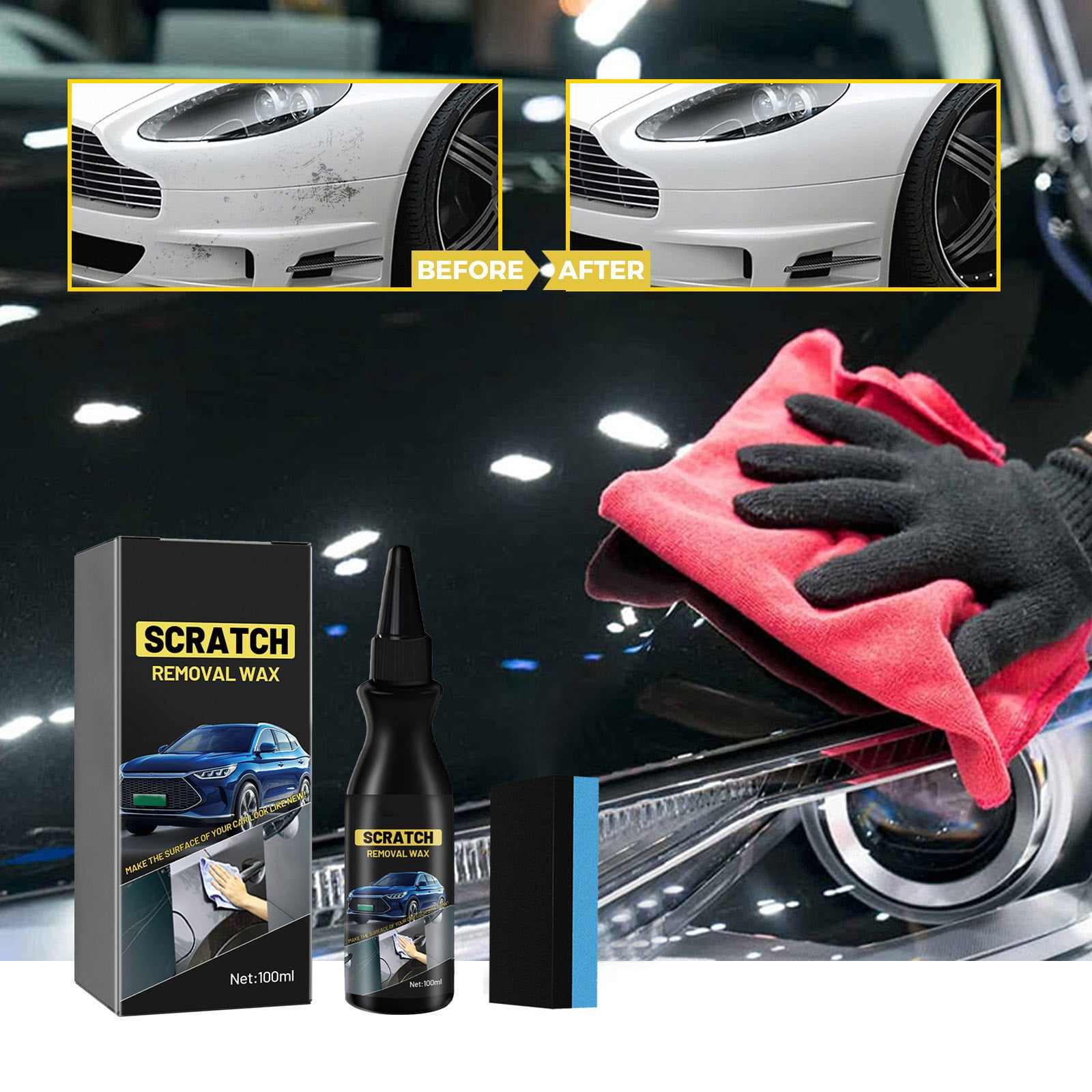 Premium Car Scratch Repair Cream - Advanced Formula for Deep & Light ...