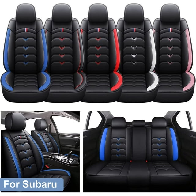 Premium Car Seat Covers for Subaru 5-Seat Full Set, Waterproof PU ...