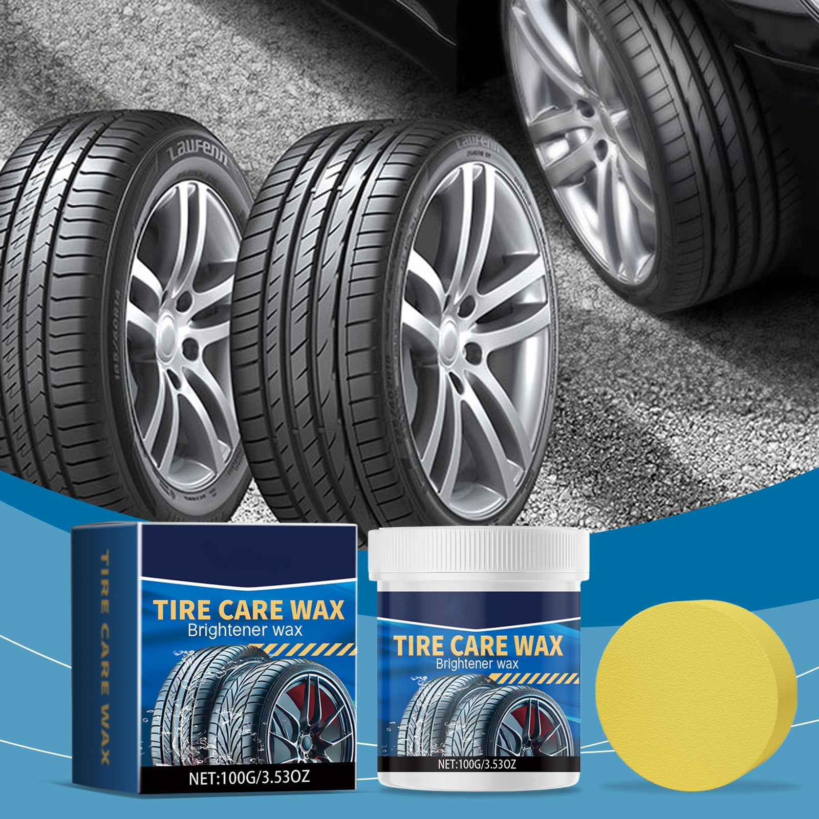 Premium Car Tire Maintenance Paste - Tire Cleaning & Brightening Gel ...