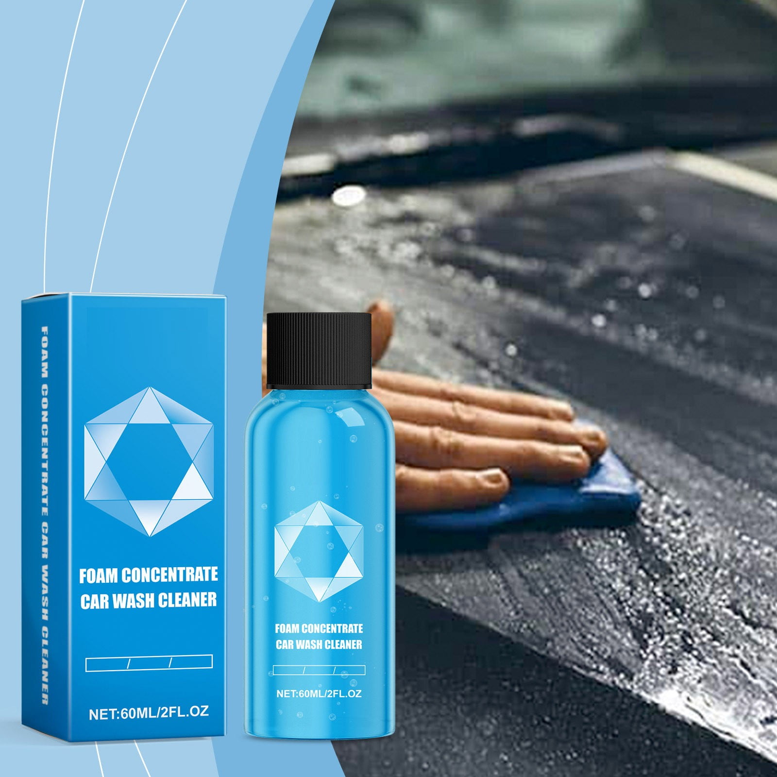 Premium Car Wash Foam Concentrate 60ml – Eco-Friendly Car Cleaning Foam ...