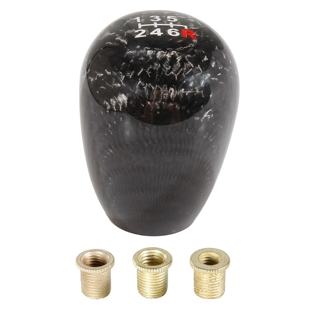 Premium Carbon Shift Ball Racing Shift Knob Carbon Fibre Black Manual ...