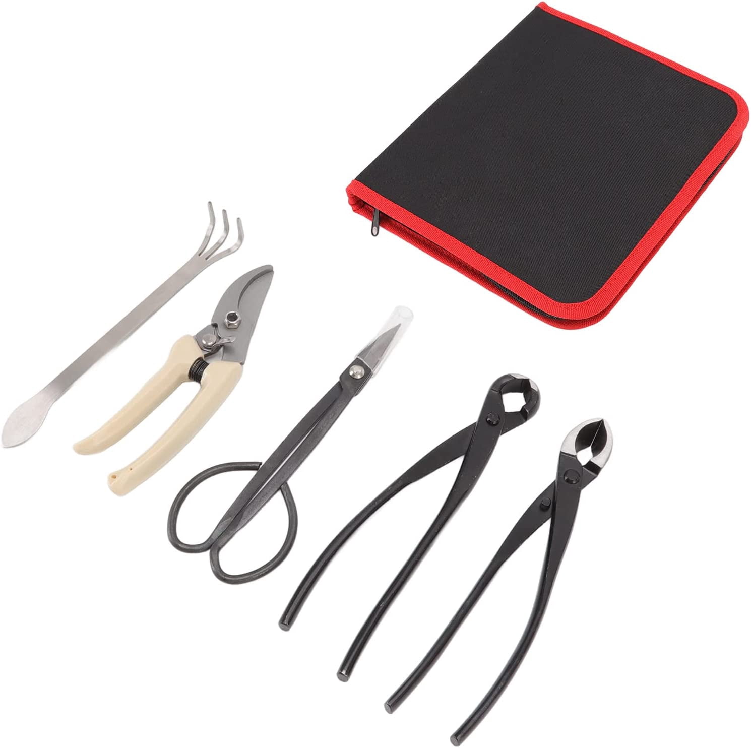 Premium Carbon Steel Bonsai Tool Set, 5Pcs Kit with Ergonomic Handles ...
