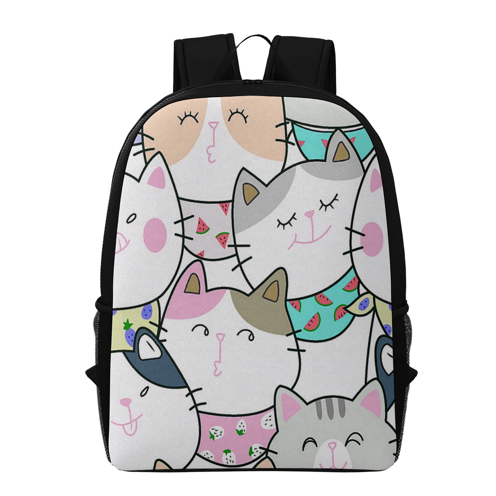 Premium Cartoon Cat Backpack – Perfect Simple School Backpack for Kids ...