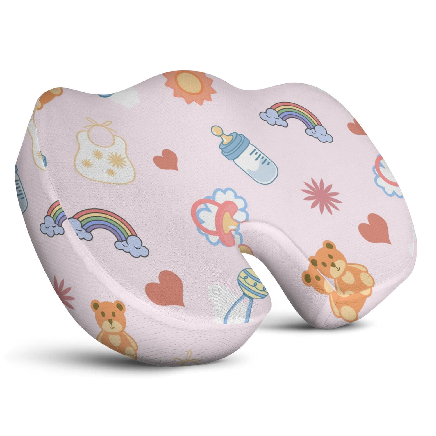Premium Cartoon Pattern Memory Foam Seat Cushion Ergonomic Chair Pad ...