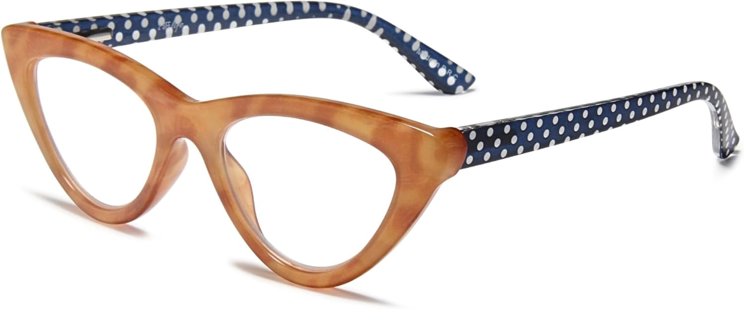 Premium Cat Eye TR-90 Reading Glasses for Women – Narrow–Medium Fit ...