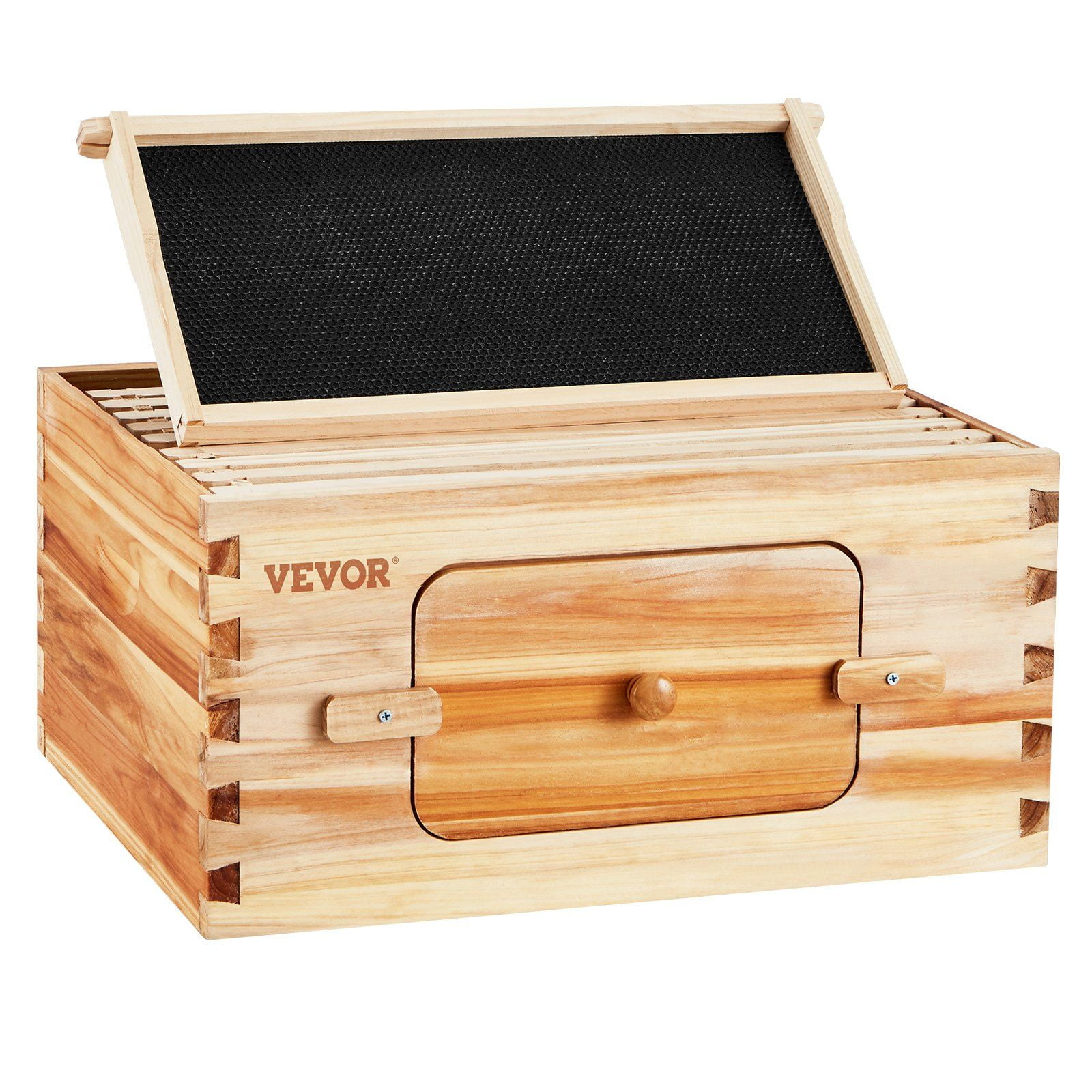 Premium Cedar Wood Beehive with Acrylic Windows - Complete 10-Frame ...