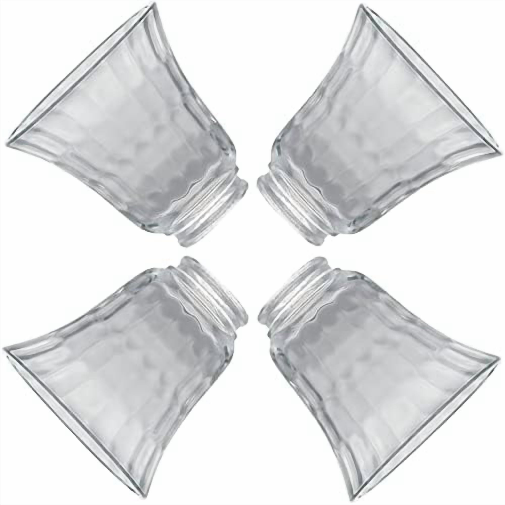 Premium Ceiling Fan Light Covers, Hammered Style Bell Glass Shade ...