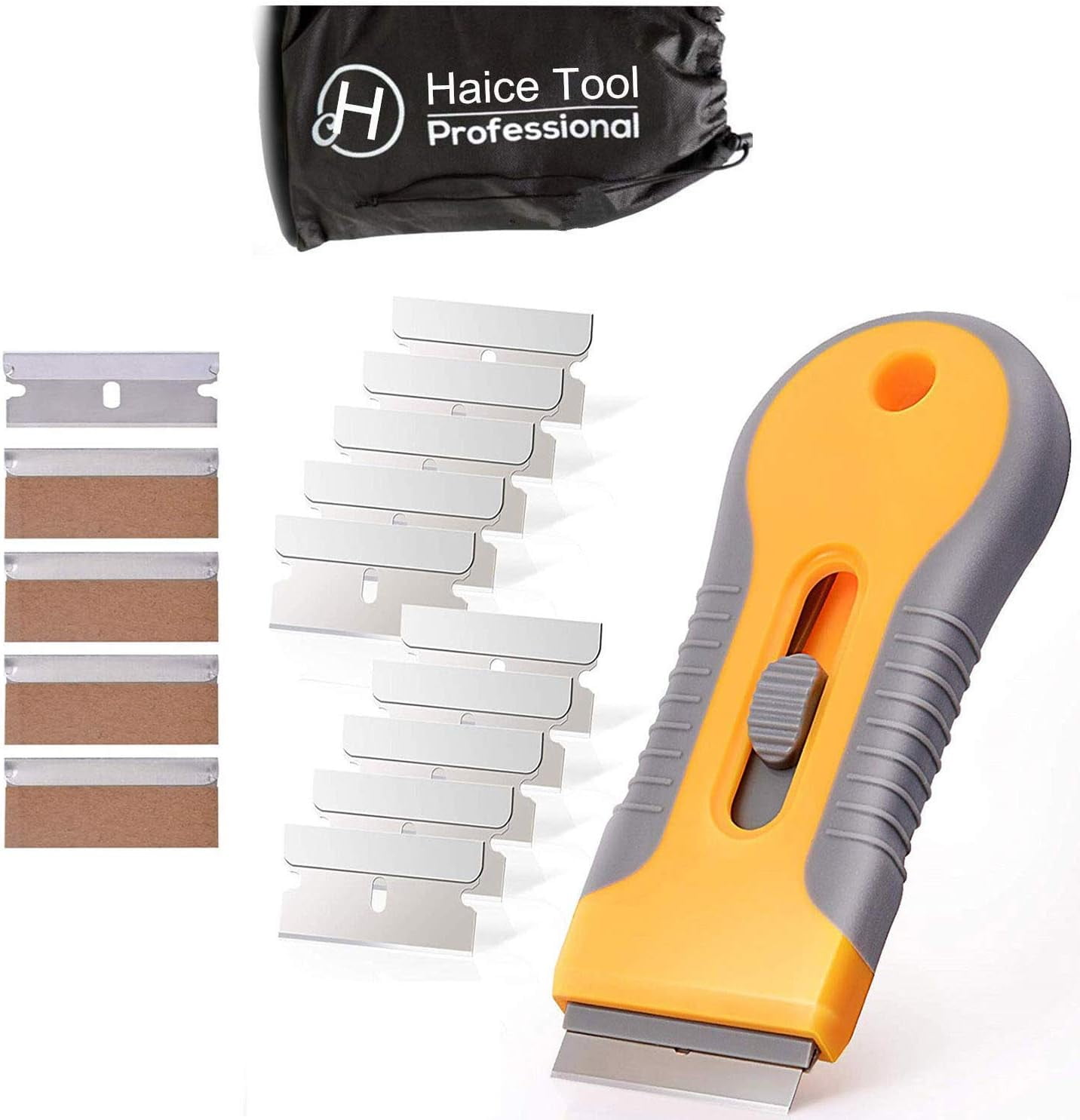 Premium Ceramic Hob Scraper with 10 Blades - Stove Glass Cleaner ...