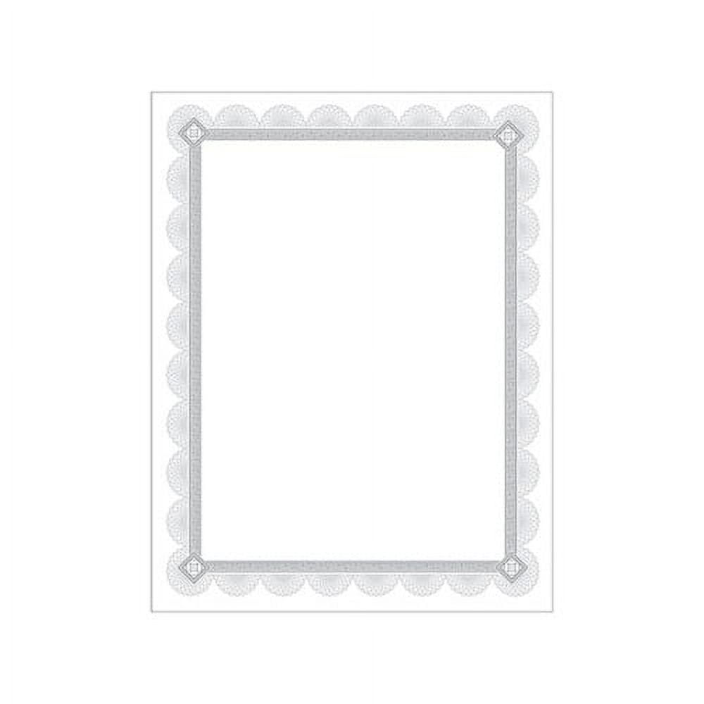 Premium Certificates White, Spiro Silver Foil Border, 66 lb, 8,5 x 11 ...
