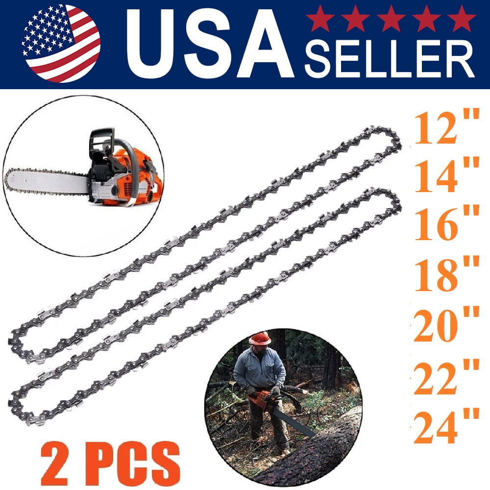 Premium Chainsaw Chain 14"-24" Multi-Size Pack - 3/8"LP .050/.058 Pitch ...