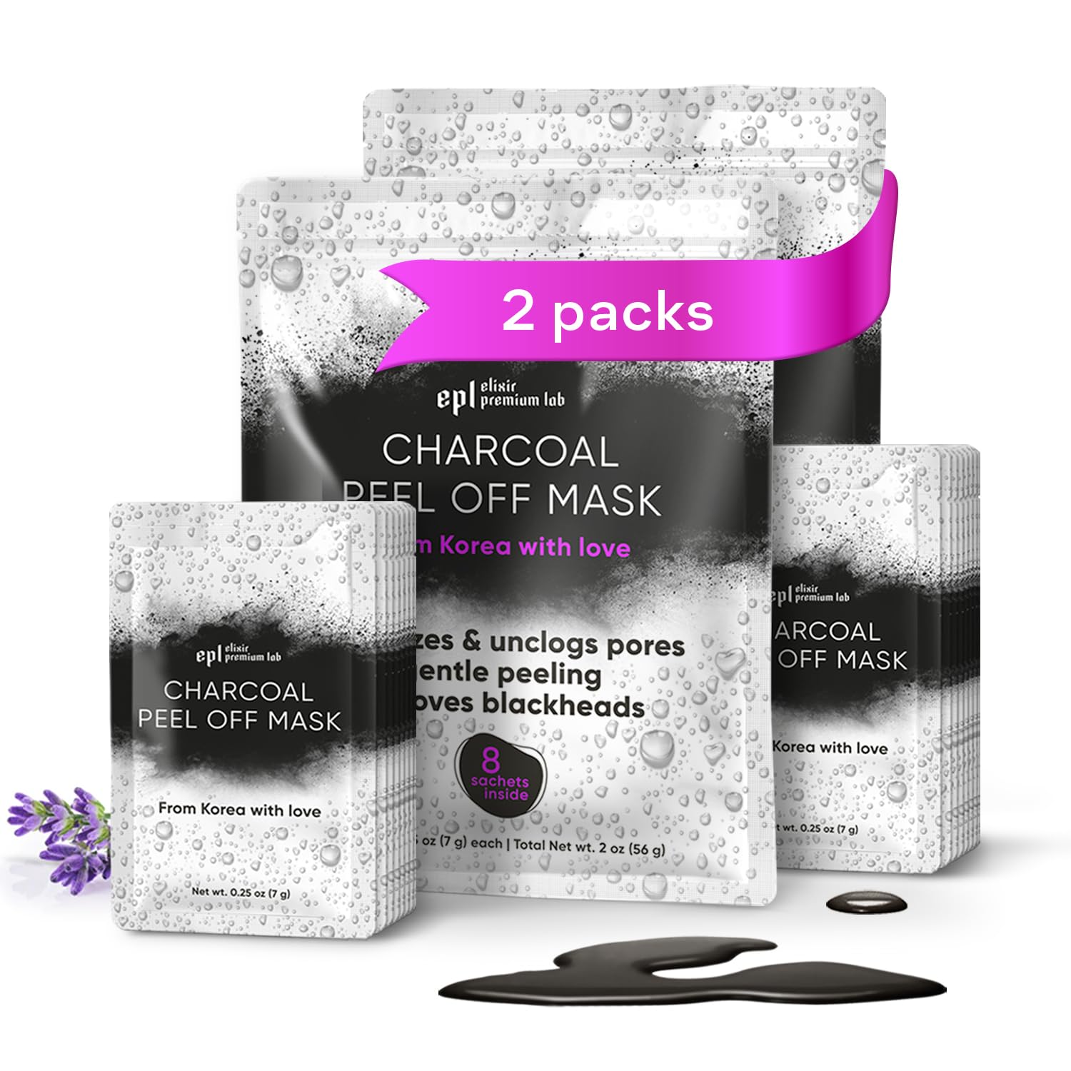 Peel Off Face Mask, JVR Blackhead Remover Mask for Men, Women, Charcoal ...