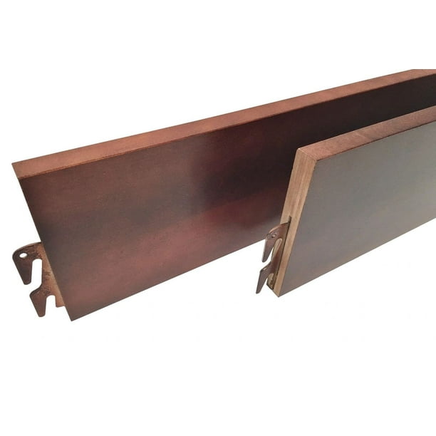 Premium Cherry Finish Wooden Bed Rails - King/Queen - Walmart.com