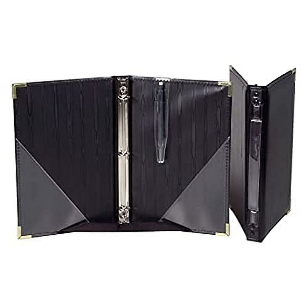 Premium Choral Folder 7-3/4 x 11 Octavo Size with 3-Ring Binder - Black ...