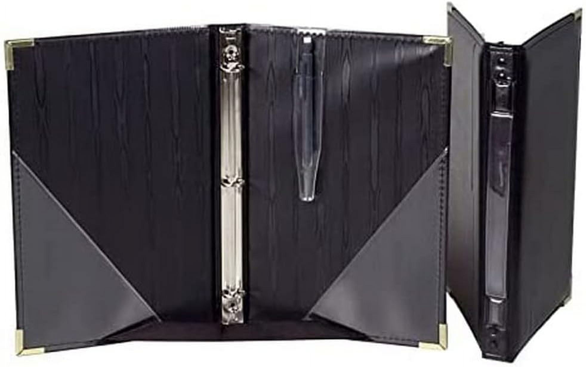 Premium Choral Folder 7-3/4 x 11 Octavo Size with 3-Ring Binder - Black ...