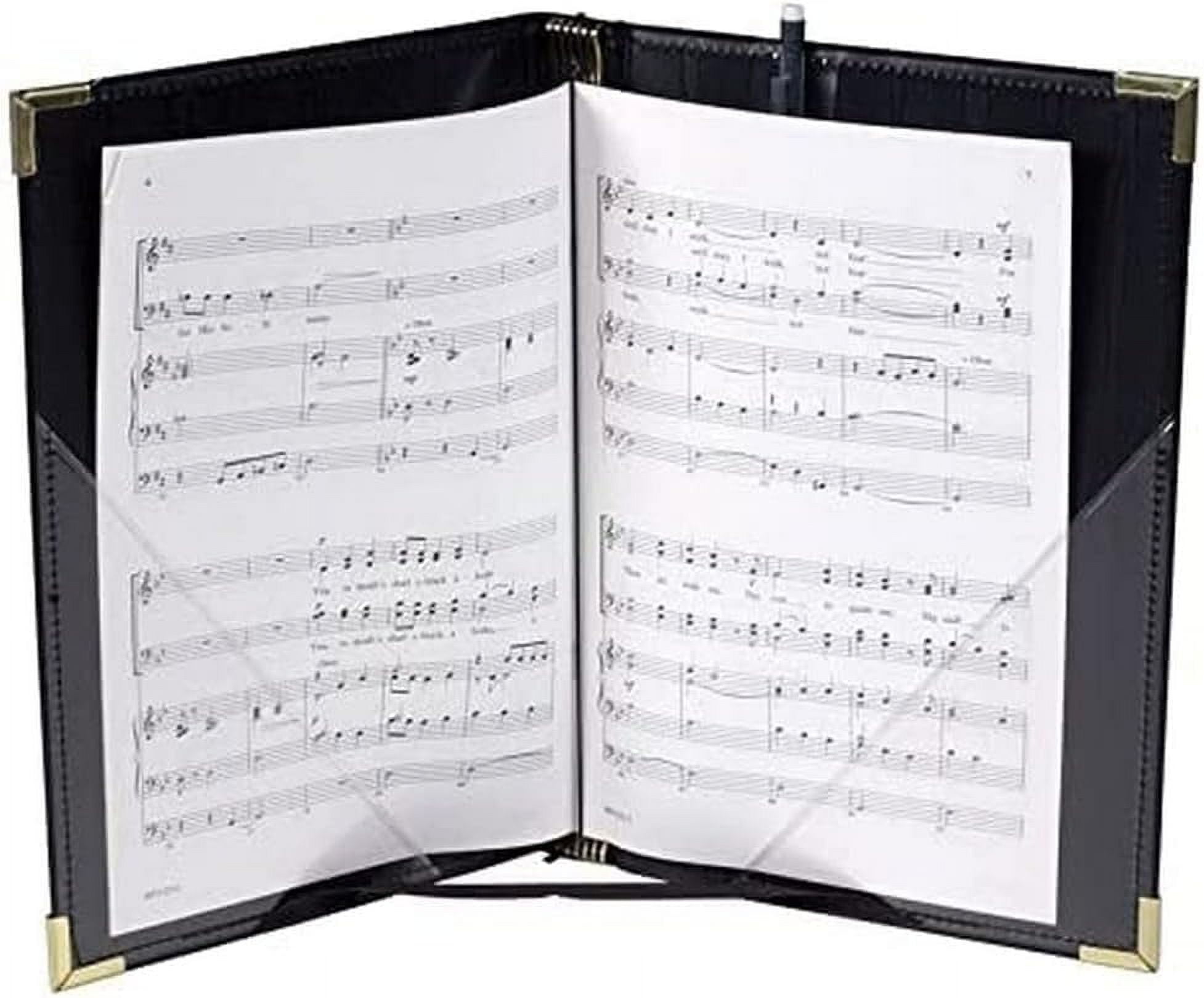 Premium Choral Folder 7-3/4 x 11 Octavo Size with Elastic String ...