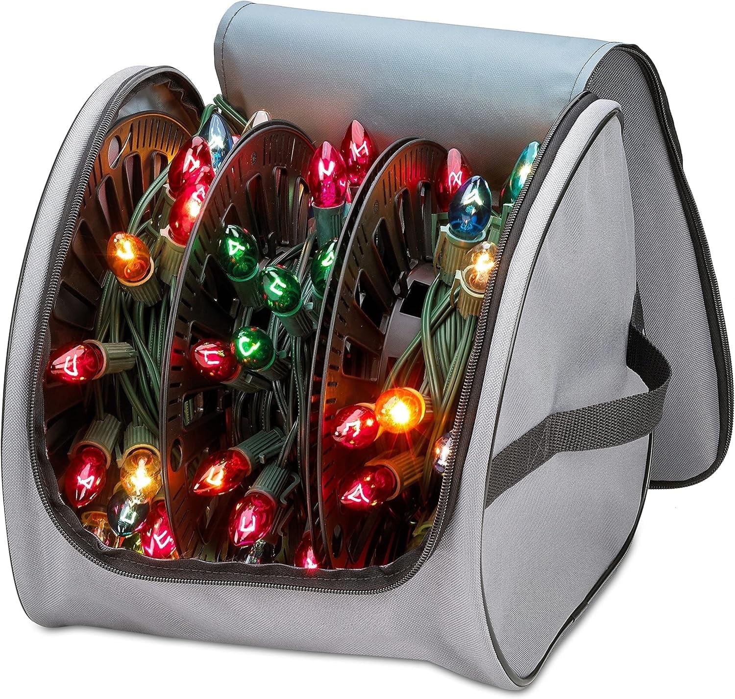 Premium Xmas Light Storage - Heavy Duty 600D, Reinforced Handles - 3 ...