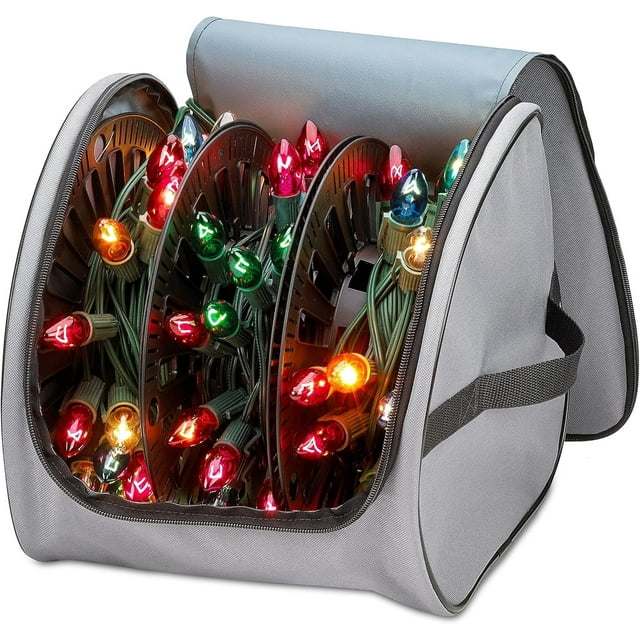 Premium Xmas Light Storage - Heavy Duty 600D, Reinforced Handles - 3 ...