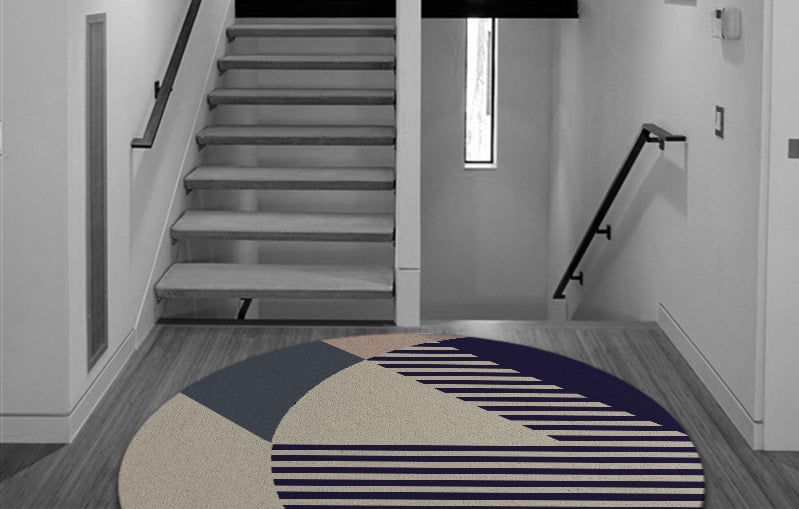 Premium Circular Handmade Rug with Abstract Design made with 100% New ...