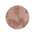 Premium Circular, Tufted Rug with Linear Design made with High Quality ...