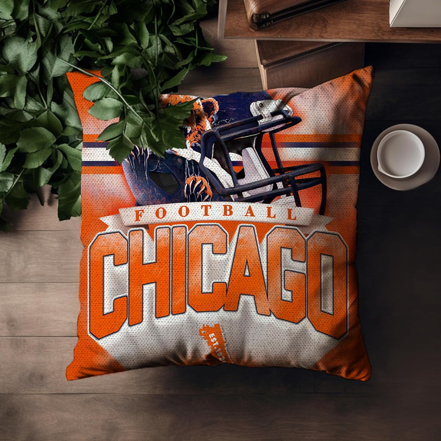 Premium City Football Throw Pillow Covers, 20x20 Inch, Unique City ...