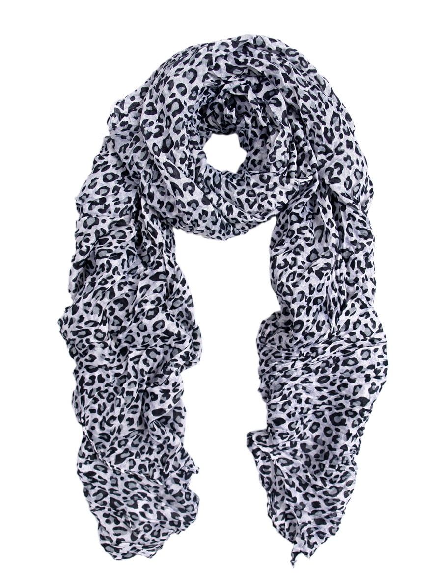 Premium Classic Leopard Animal Print Fashion Scarf - Walmart.com