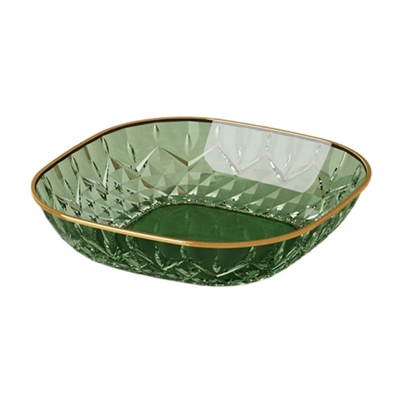 Premium Clear Dinner Plates - 6" Jewel Textured Appetizer Plates Gold ...