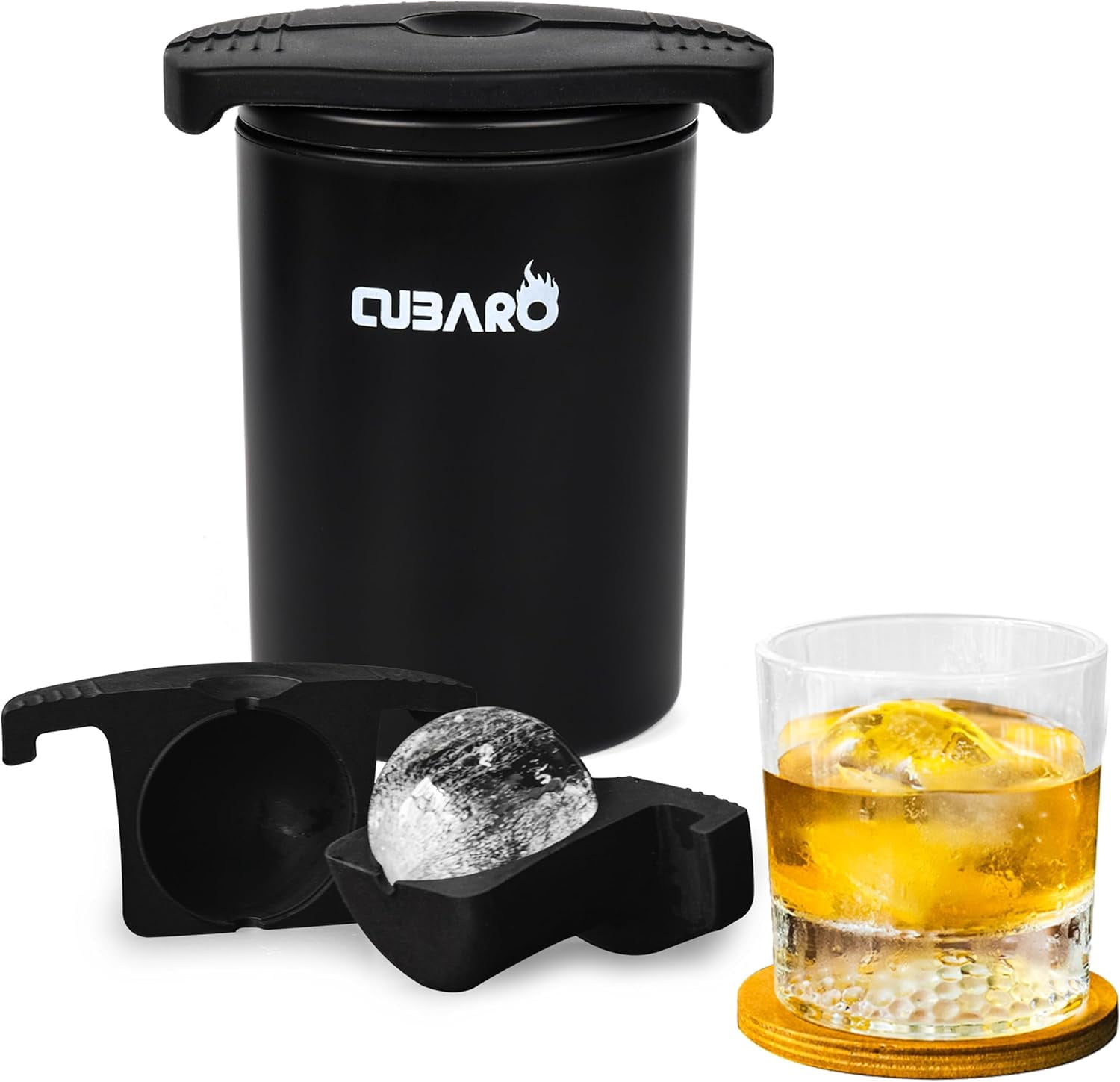Premium Clear Ice Ball Maker - Large Crystal Clear Ice for Whiskey ...