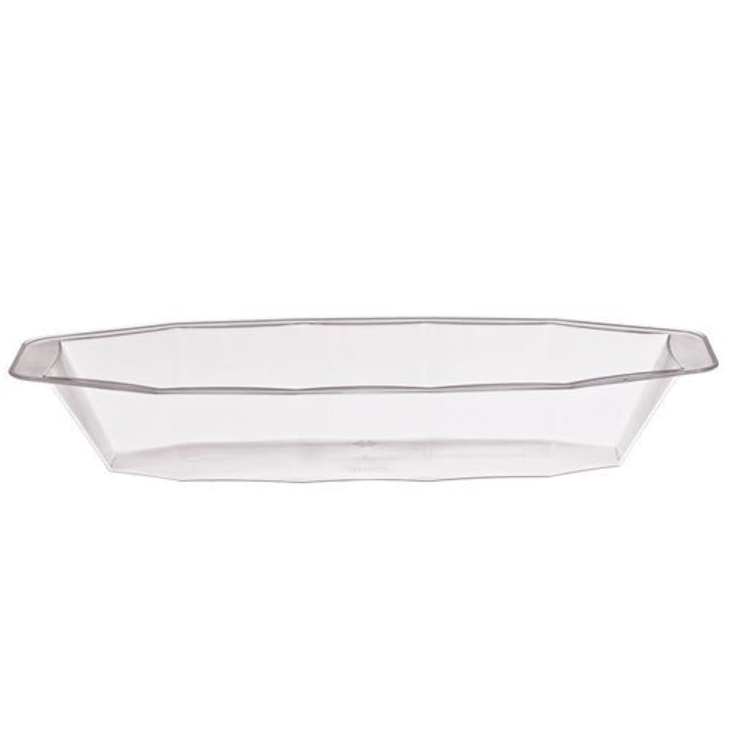 Premium Clear Plastic Serving Boats - 15 oz (Pack Of 12) - Heavy Duty ...