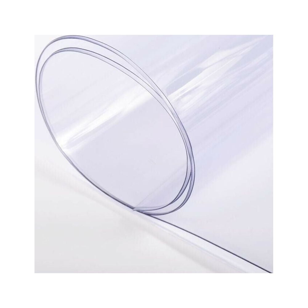 Premium Clear Plastic Vinyl Fabric Table Cover Protector Tablecloth for ...