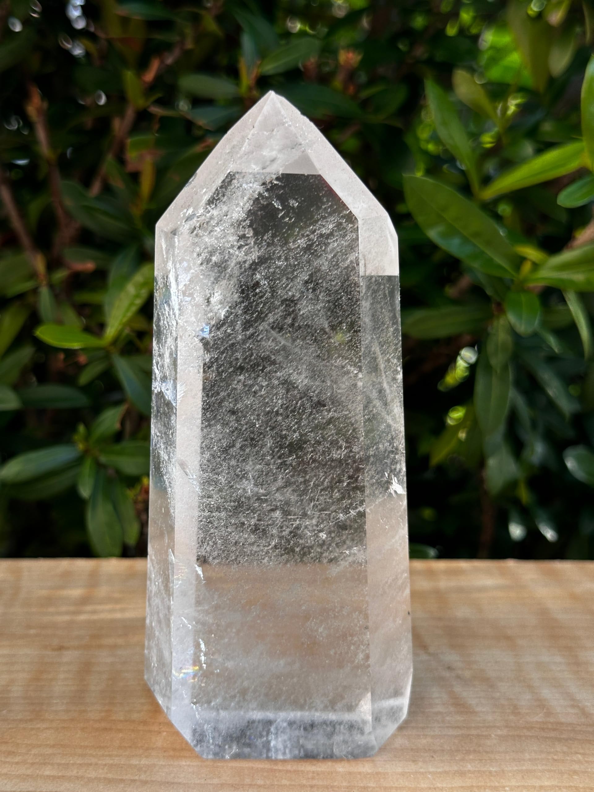 Premium Clear Quartz Obelisk, Standing Polished Clear Quartz Point (16 ...
