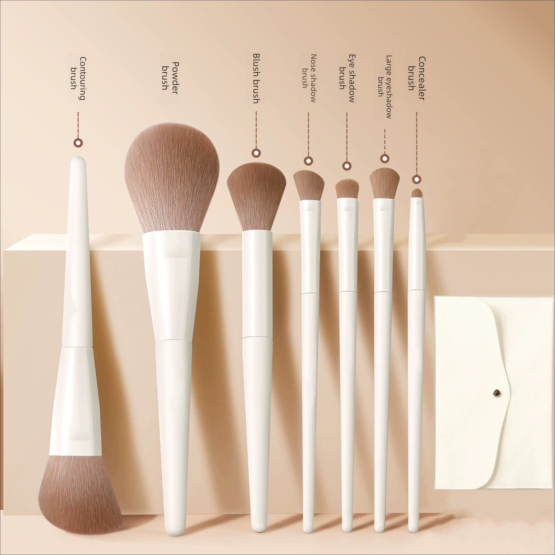 Premium Cloud Soft 5-Piece Makeup Brush Set - Synthetic Bristles ...
