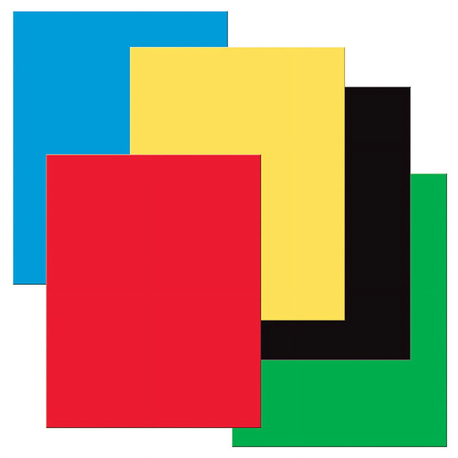 Premium Coated Poster Board, 5 Primary Assorted Colors, 22" x 28", 25 ...