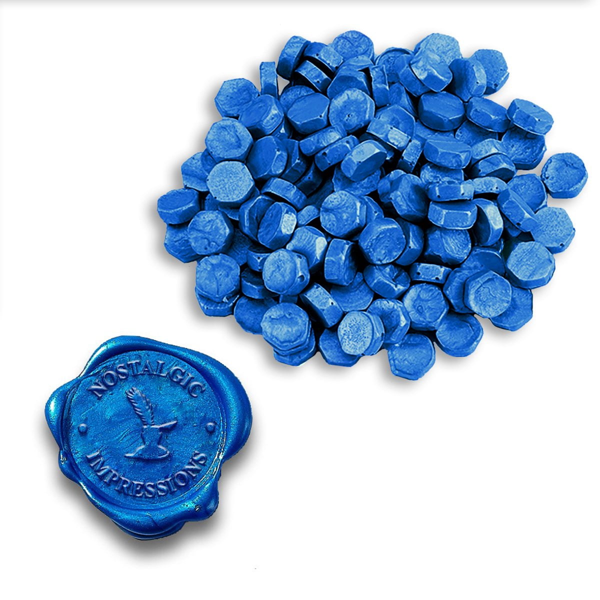 Premium Cobalt Blue Sealing Wax Beads 1 Pound Bulk Saver Pack-Over 3000 ...