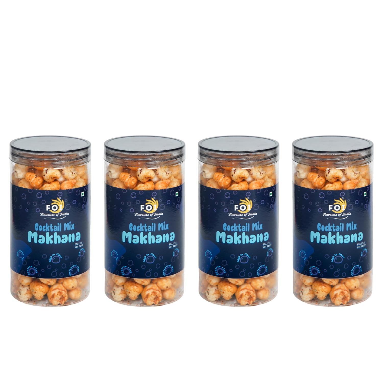 Premium Cocktail Mix Flavors Makhana By Foi Flavours Of India 300gm ...